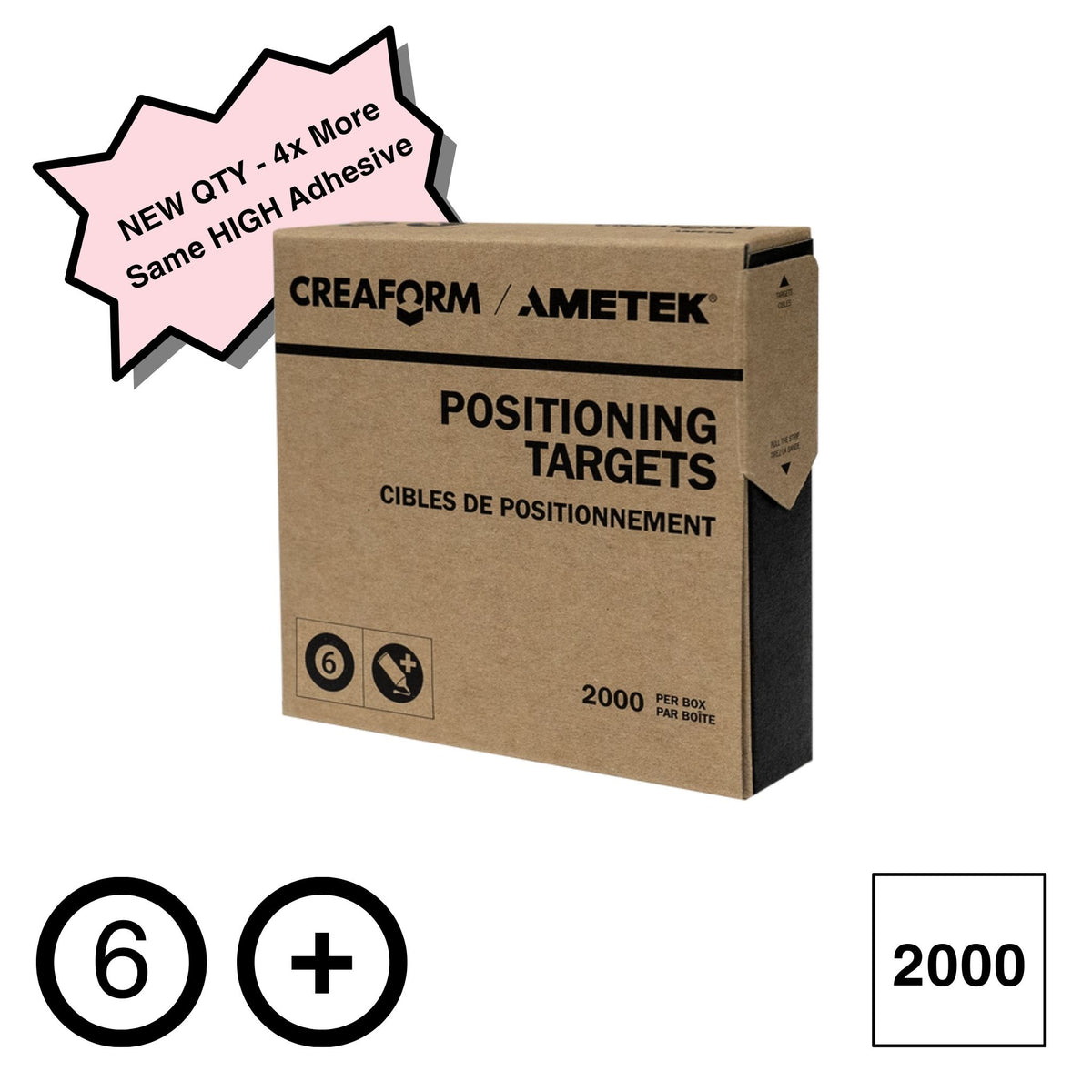 Creaform Positioning Targets with Black Contour – 3DChimera